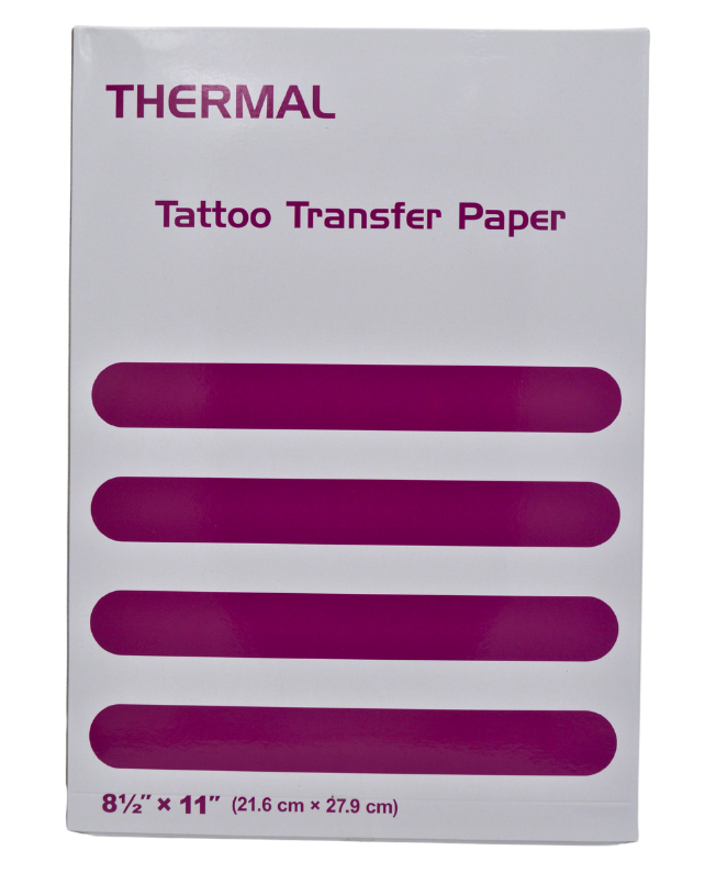 THERMAL TATTOO TRANSFER PAPER - 8.5" X 11" (BOX OF 100) – USA TATTOO SUPPLY