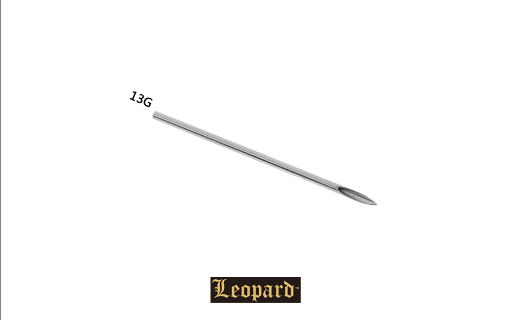 Leopard 13g Sterilized 2'' Piercing Needles - Box of 100 – USA TATTOO ...